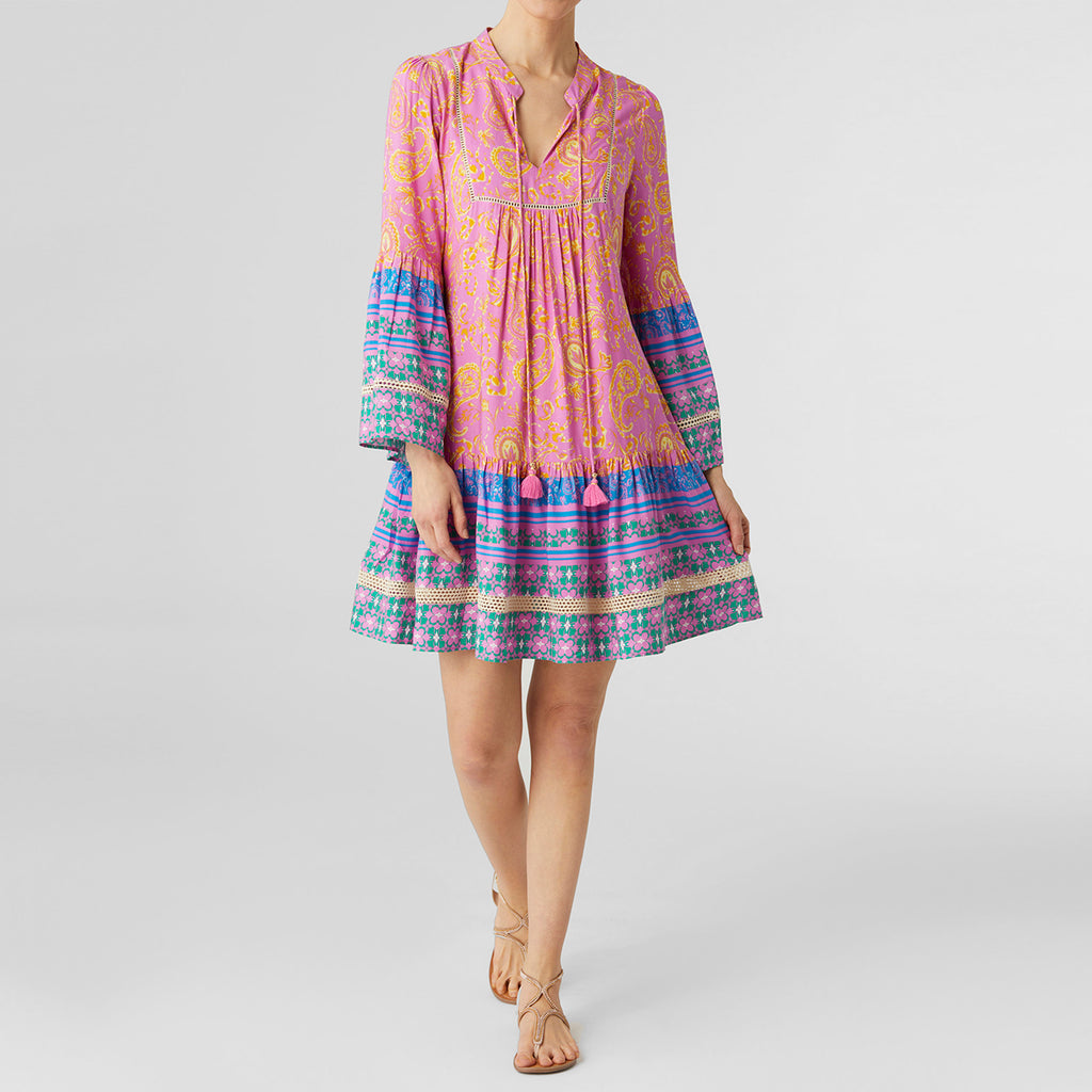 Tudor Ruffle Sleeve Tunic Dress – tgbBRANDS