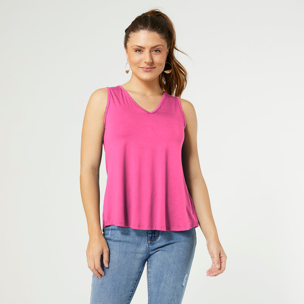 Madalyn V-Neck Tank Top - Final Sale – tgbBRANDS