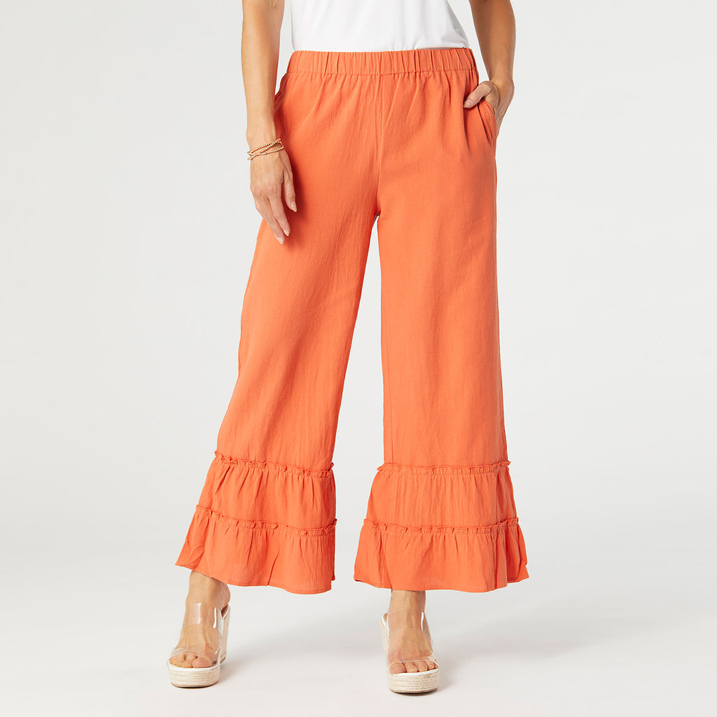 Audrey Tiered Ruffle Pant – tgbBRANDS