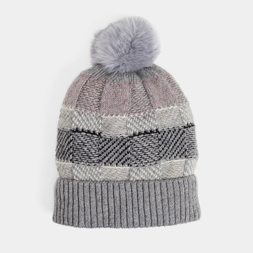 Checkerboard Winer Knit Hat – tgbBRANDS