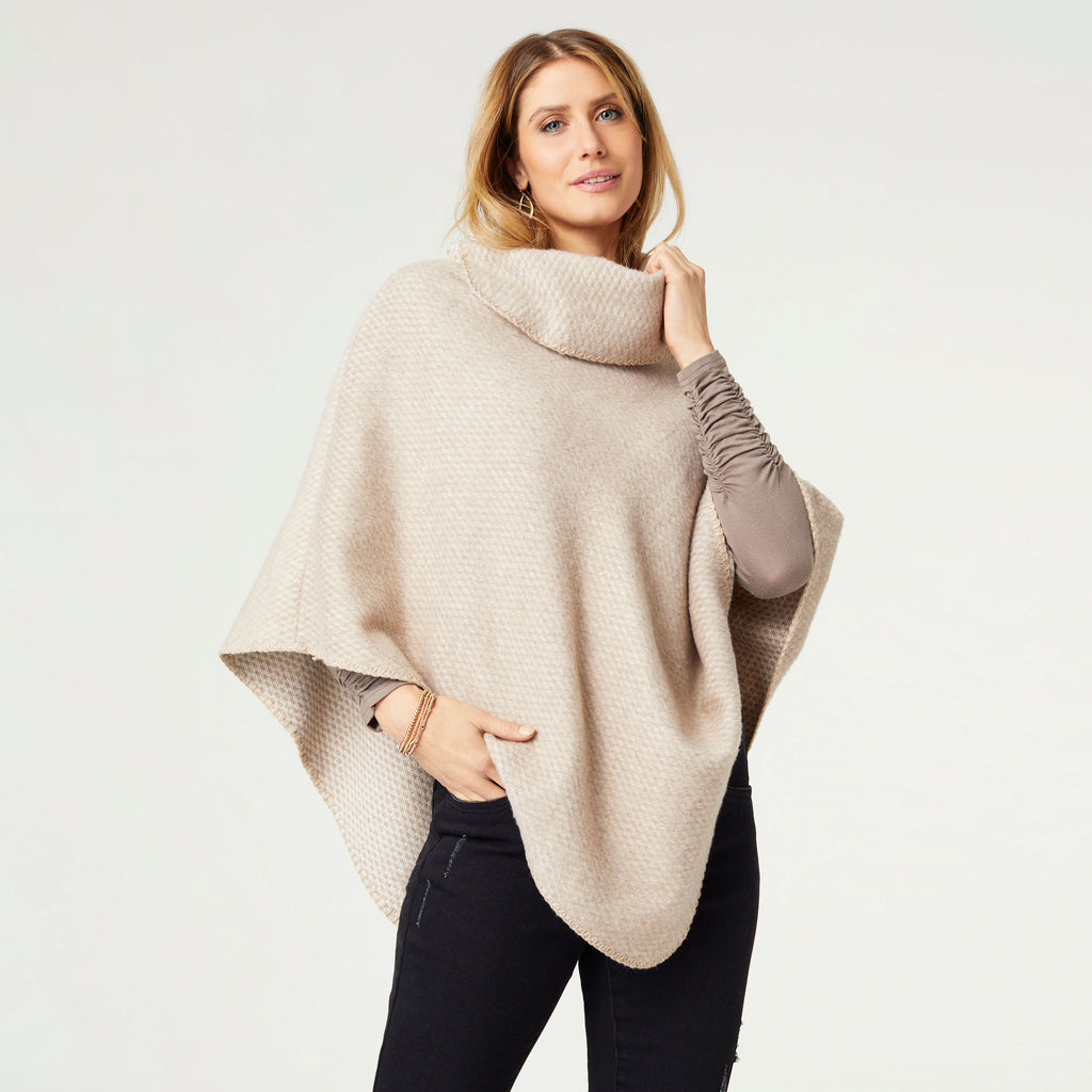 Starla Poncho with Snap Collar – tgbBRANDS