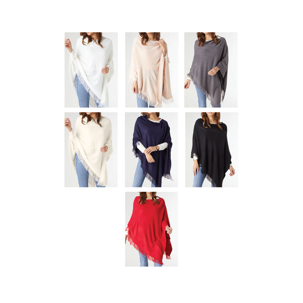 Lightweight Poncho with Fringe Assortment Pack – tgbBRANDS