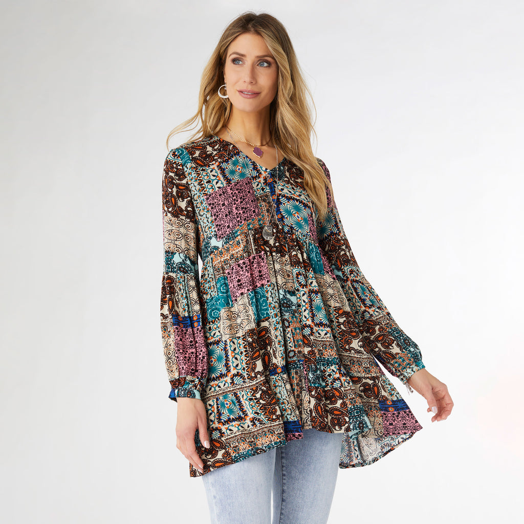 Priya Paisley Print Tunic - Final Sale – tgbBRANDS