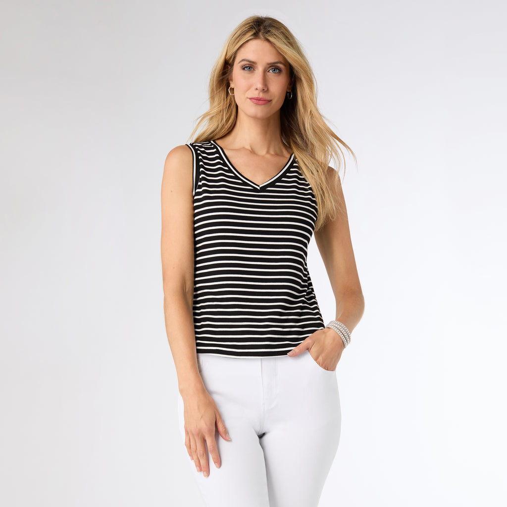 Amara Striped Tank - Final Sale – tgbBRANDS
