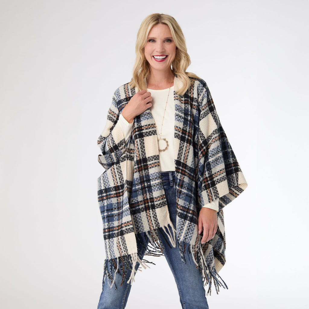 Fano Plaid Wrap – tgbBRANDS