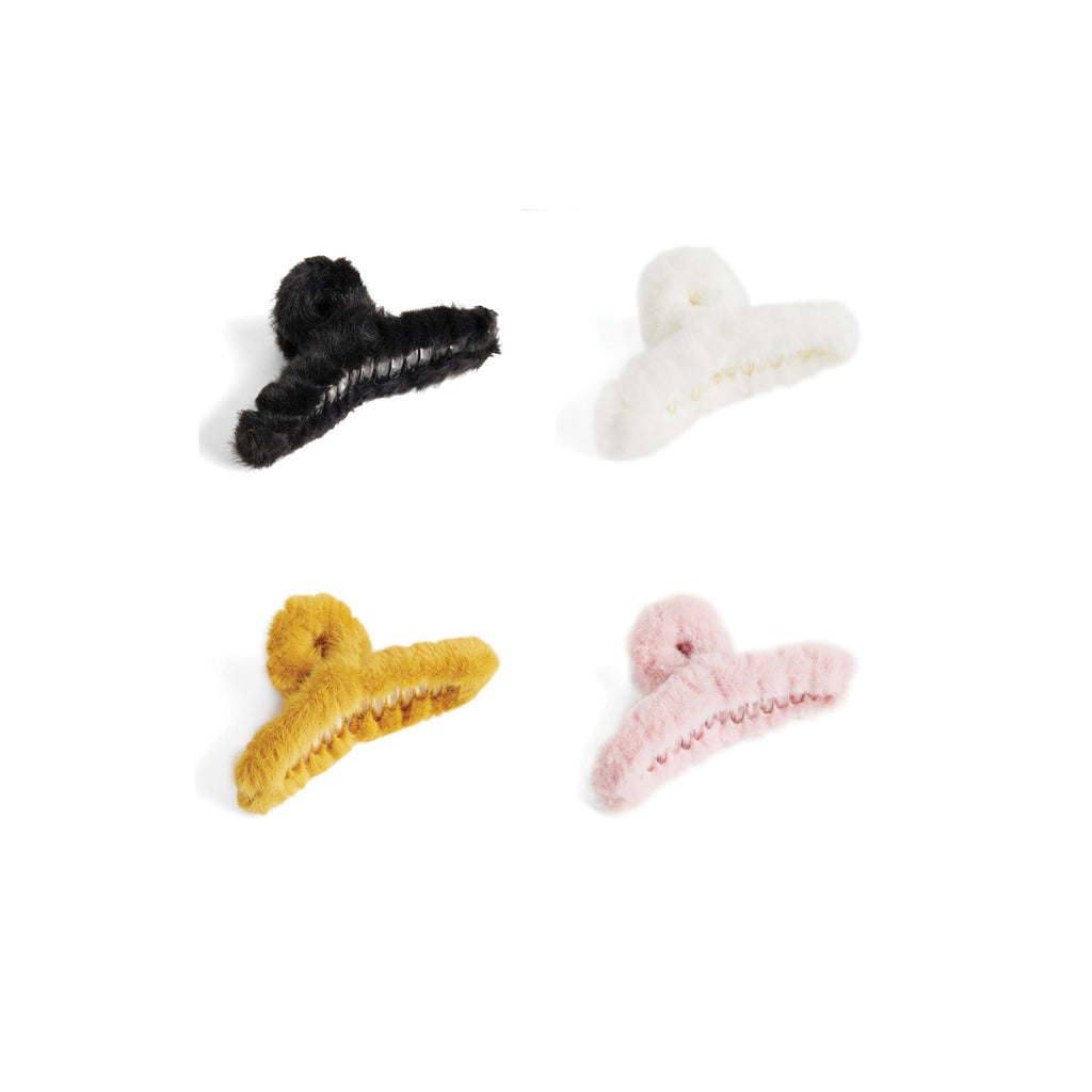 Faux Fur Hair Claw Clips – tgbBRANDS