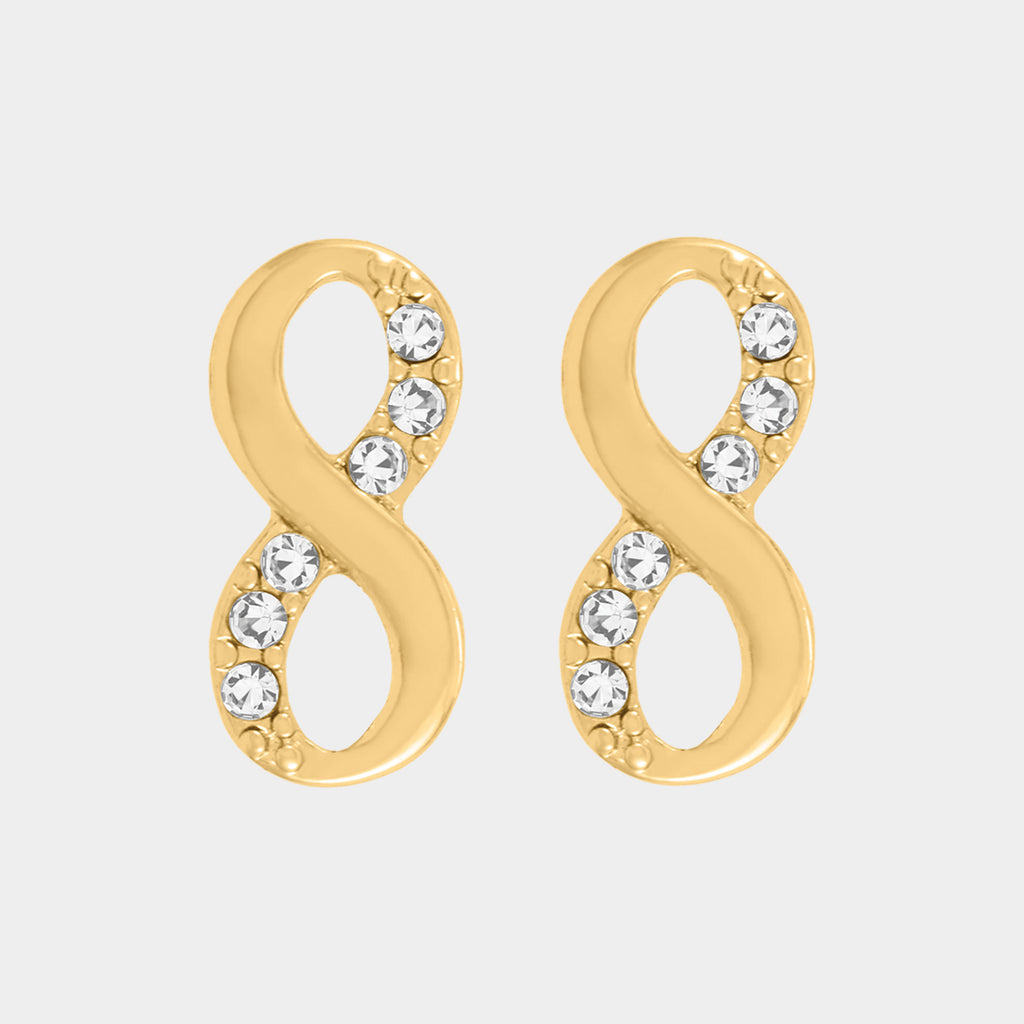 Gold Infinity Sign with Clear Stones - Final Sale – tgbBRANDS