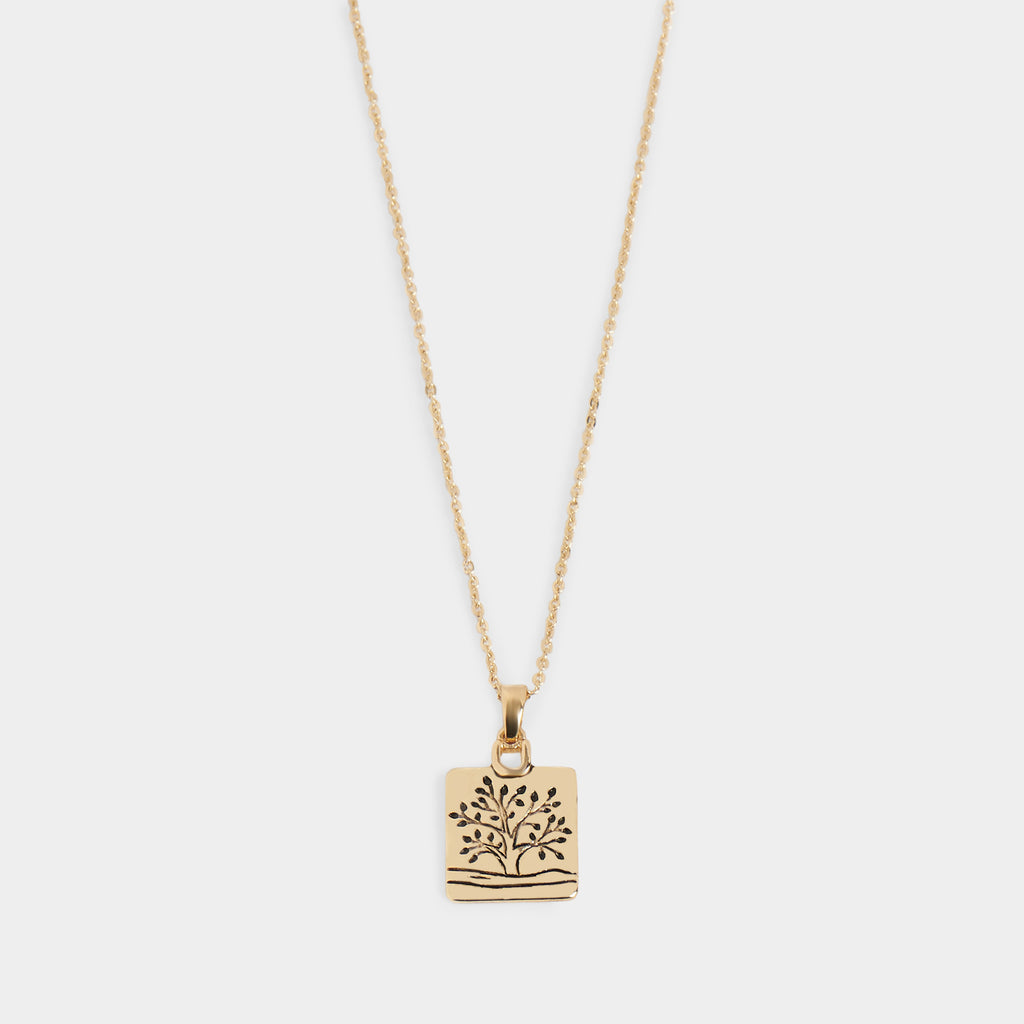 Silver Square Tree of Life Necklace - Final Sale – tgbBRANDS